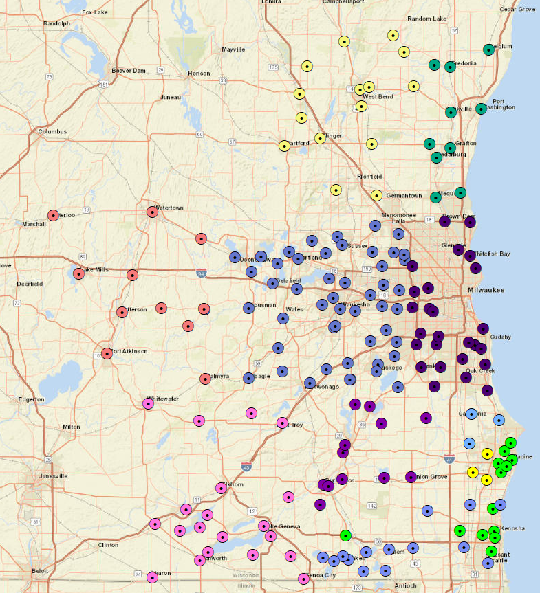 MABAS Wisconsin - Division Map
